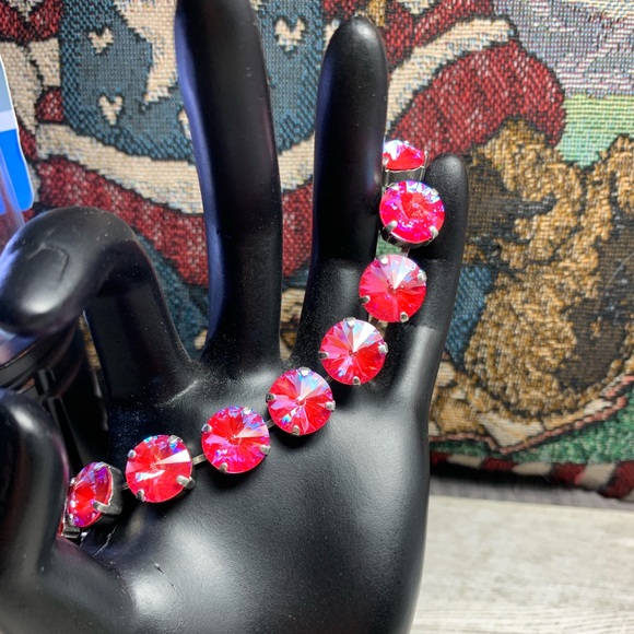 Swarovski | Jewelry | Handmade Swarovski Crystal Royal Red Delite ...